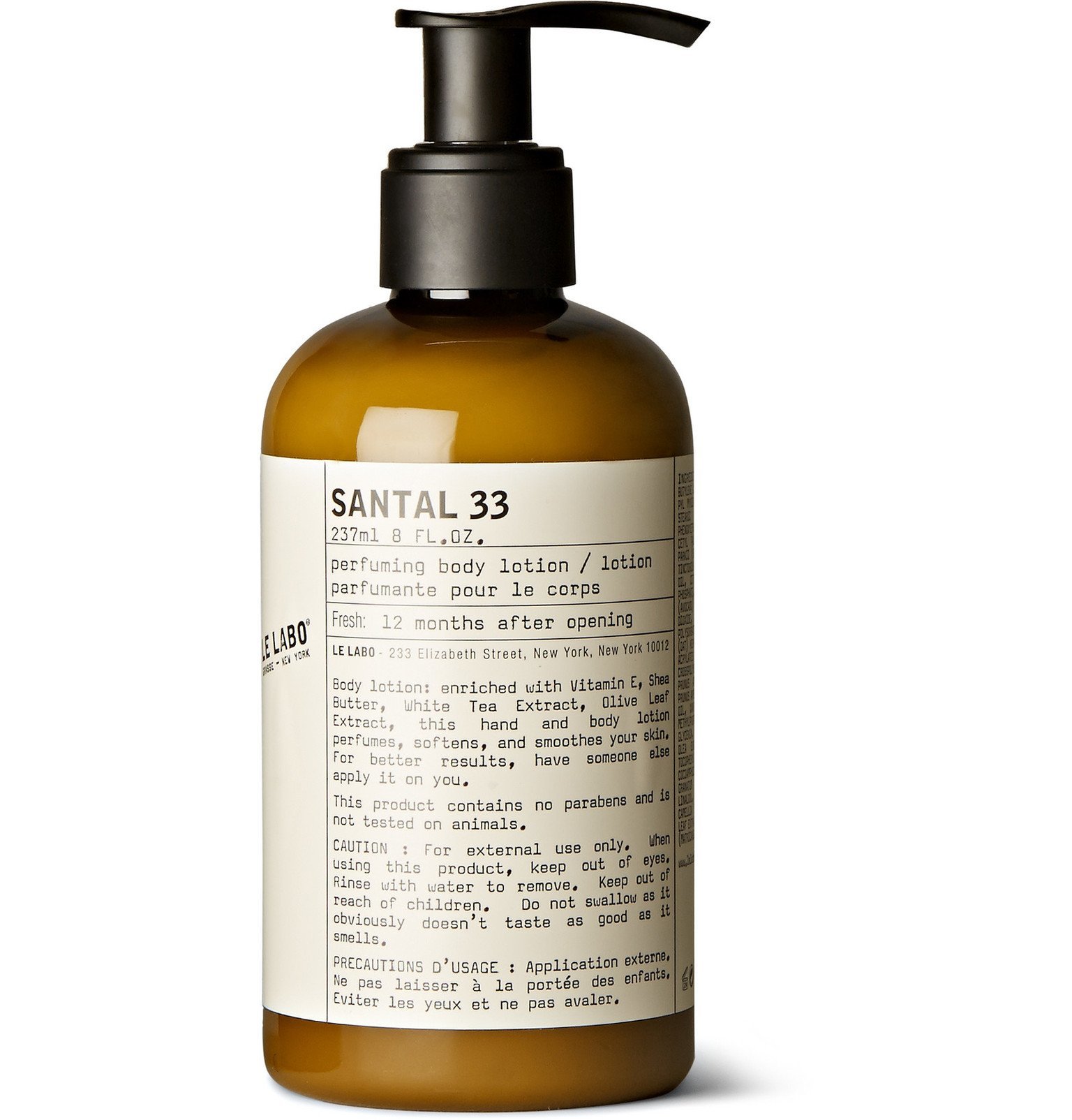 Le Labo Santal 33 Body Lotion 237ml Colorless Le Labo