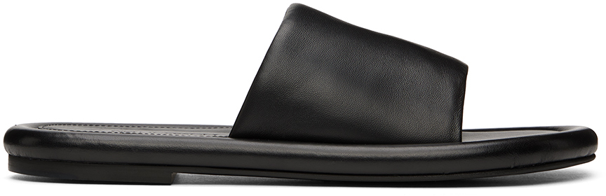 JW Anderson Black Bumper Tube Slides JW Anderson