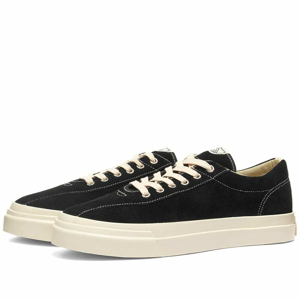 Stepney Workers Club Men's Dellow Suede Sneakers in Black/Ecru Stepney ...
