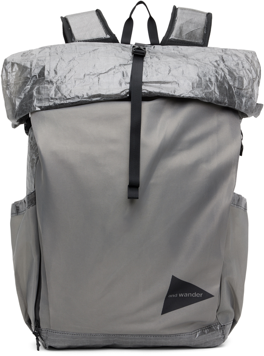 and wander Gray 25L Laminated Backpack and Wander