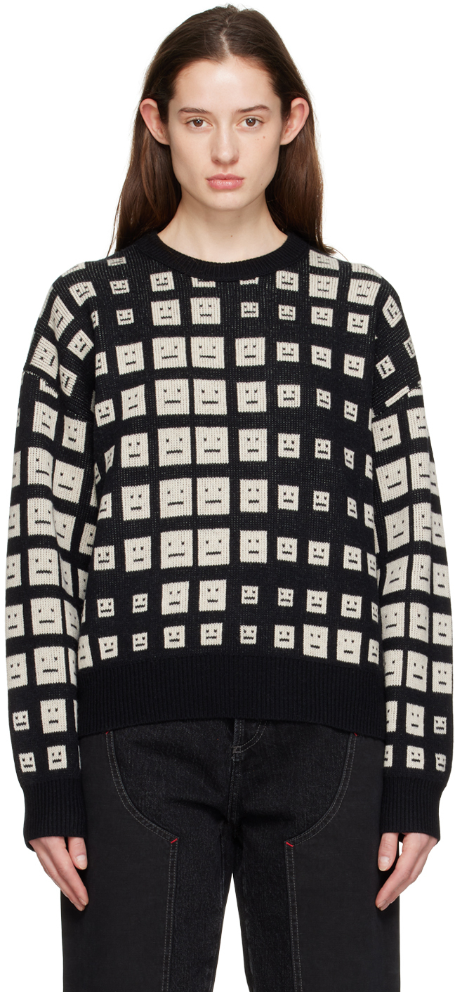 Acne Studios Black Crewneck Sweater Acne Studios