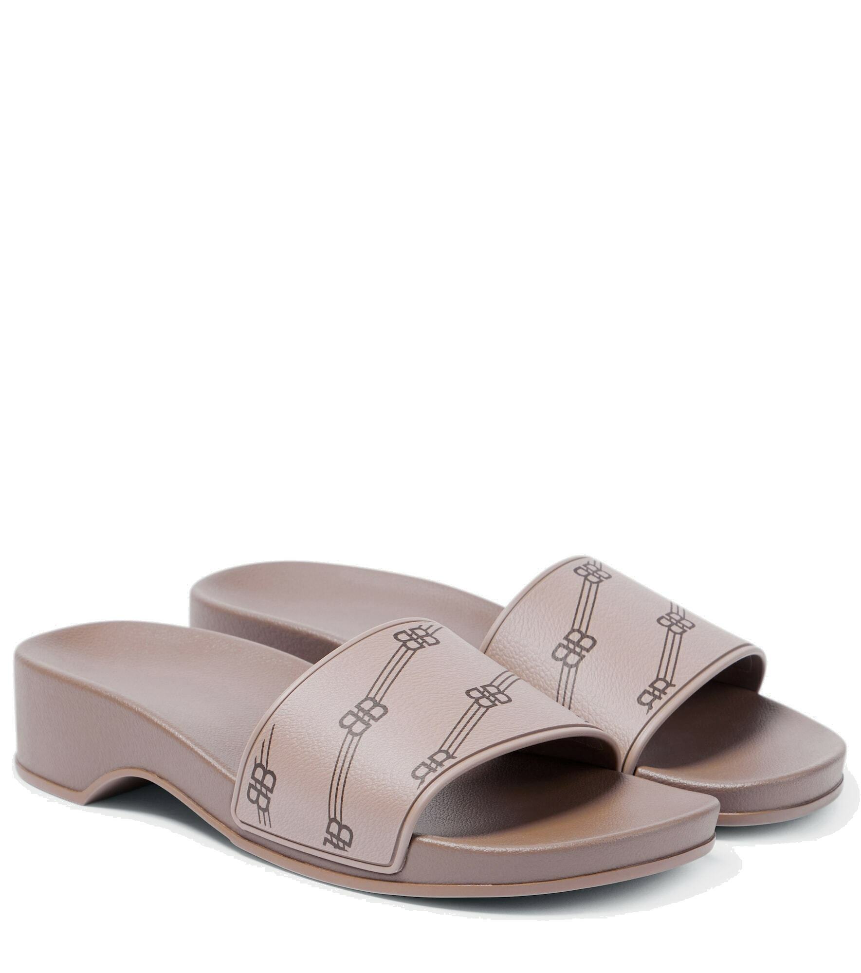 Balenciaga - BB rubber slides Balenciaga