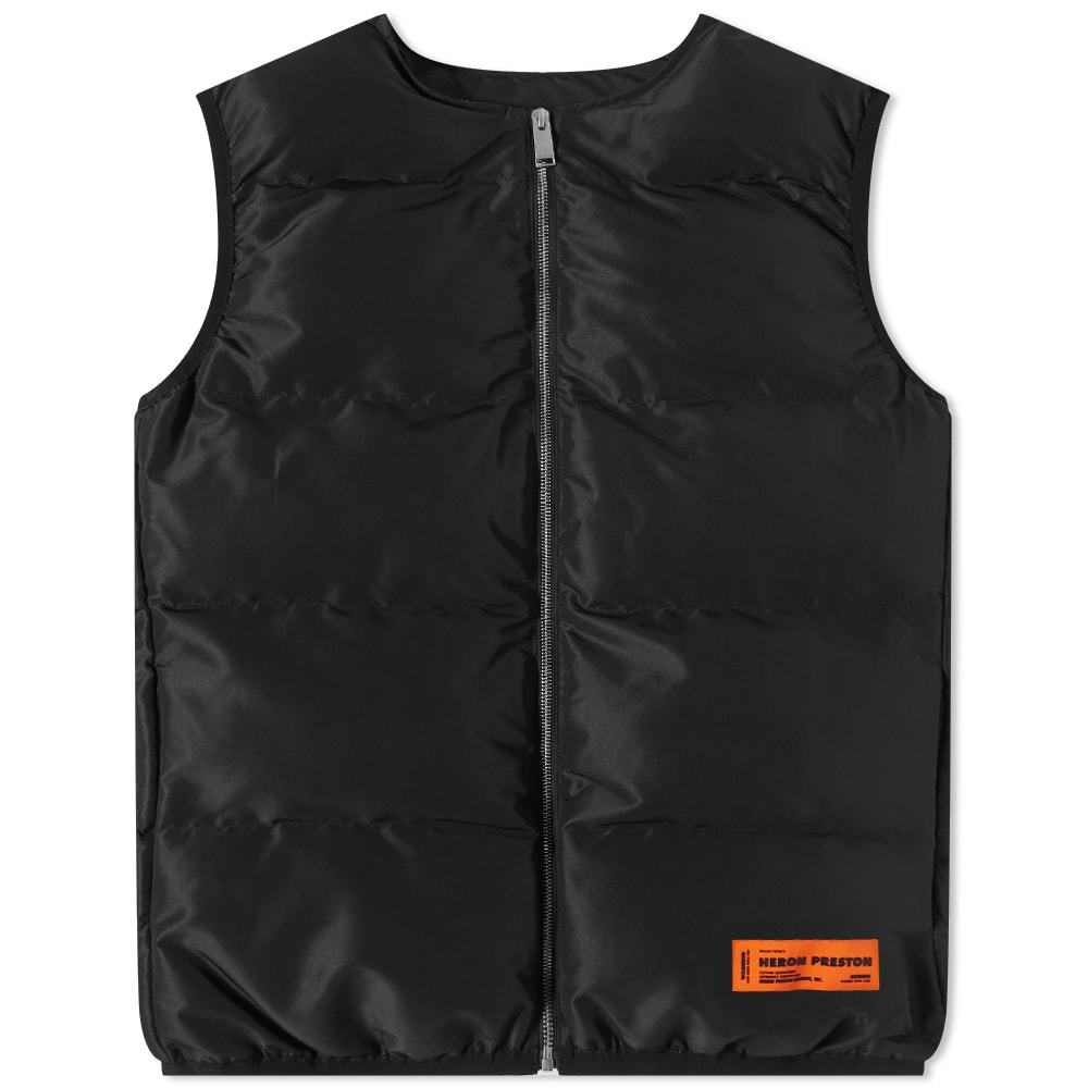 Heron Preston Logo Tape Nylon Padded Vest Heron Preston