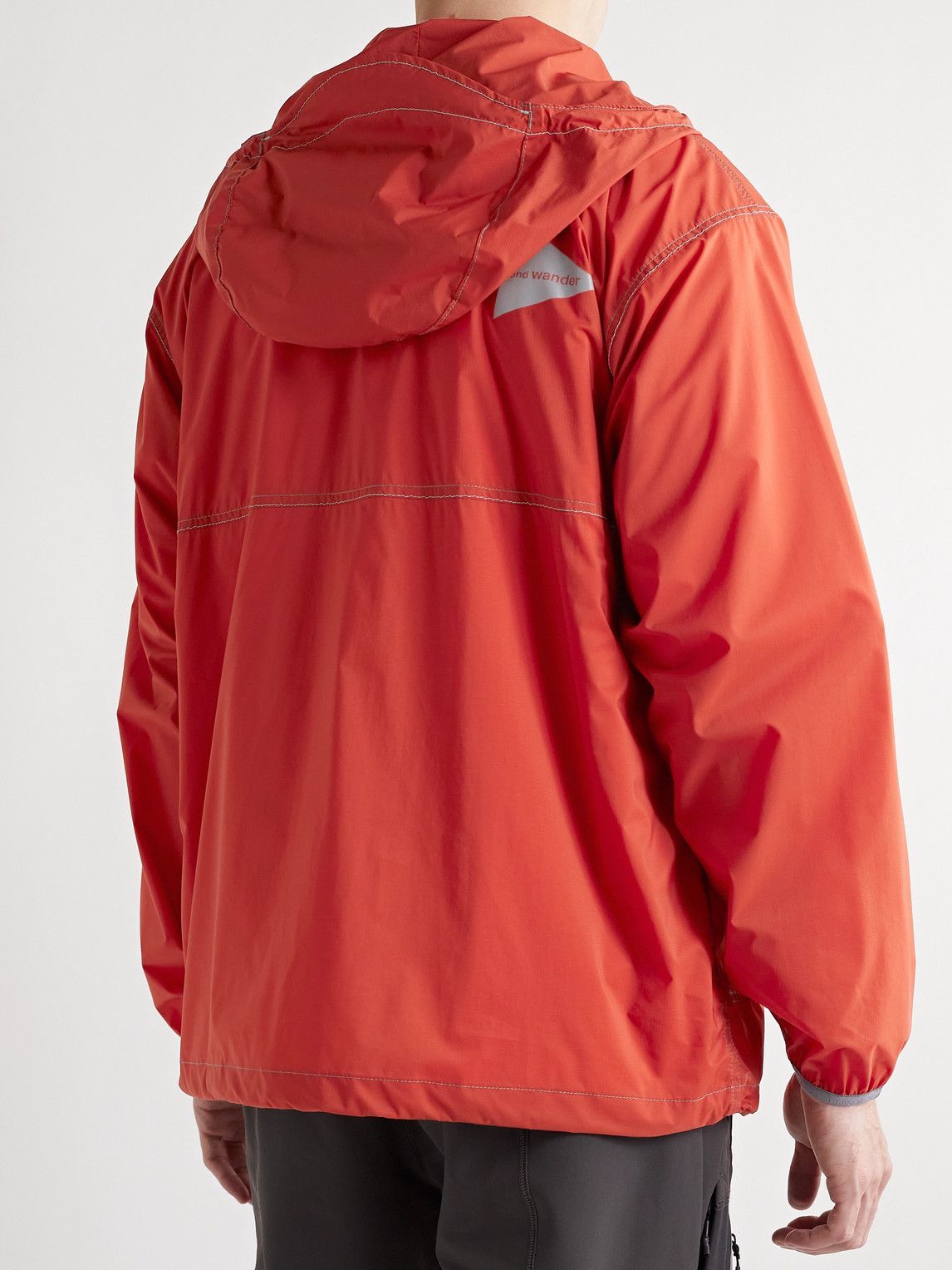 And Wander - Pertex Quantum Air Hooded Jacket - Red and Wander