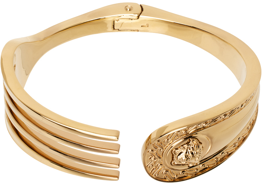 Versace Gold Medusa Cutlery Bracelet Versace