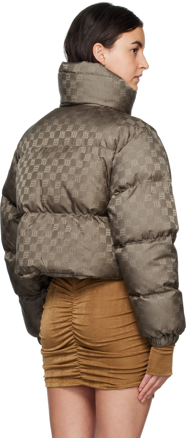 MISBHV Khaki Monogram Puffer Jacket MISBHV
