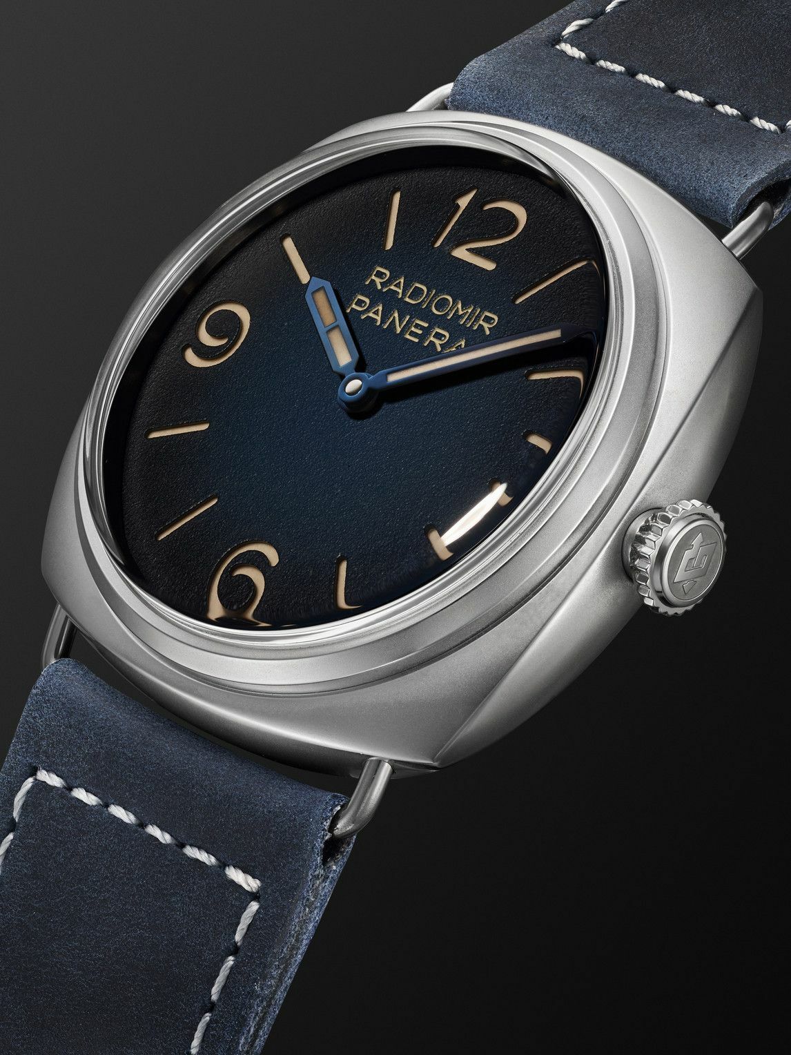 Panerai - Radiomir Origine Automatic 45mm Stainless Steel and Leather ...