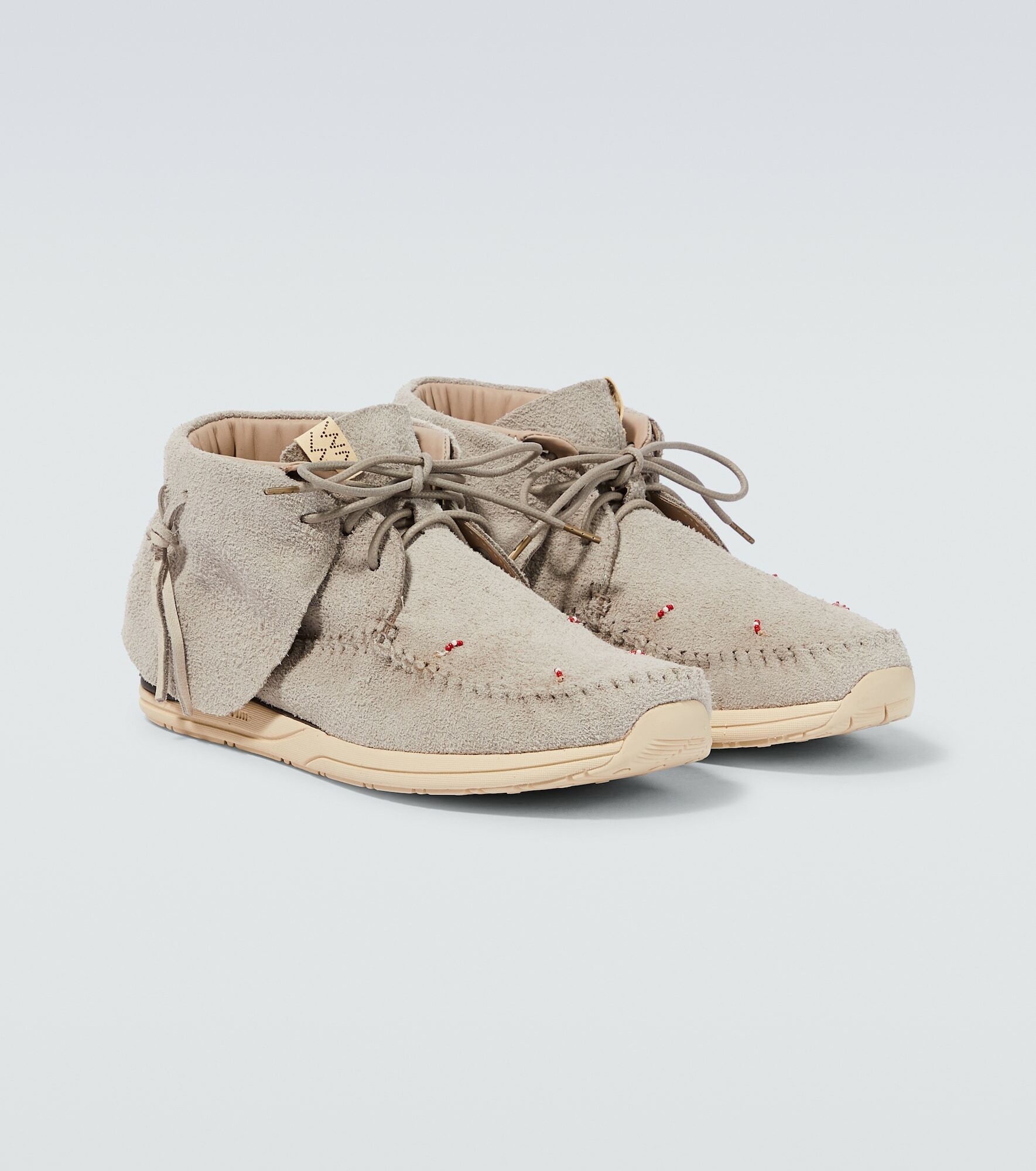 Visvim - FBT fringed suede moccasins Visvim
