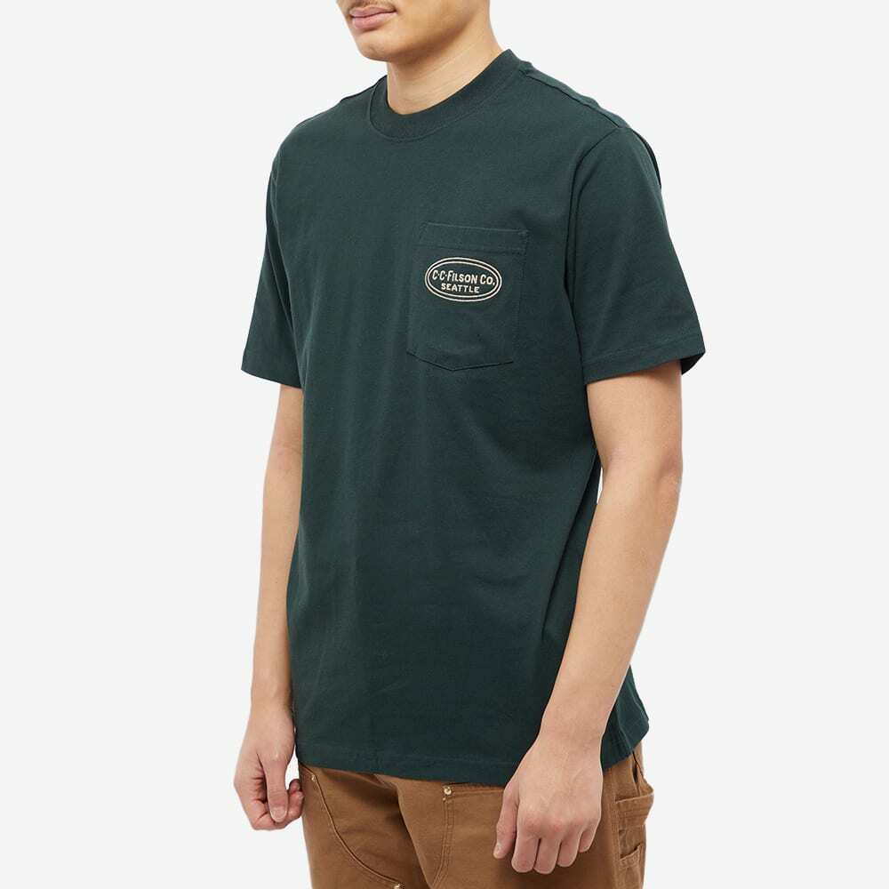 Filson Men's Embroidered Pocket T-Shirt in Fir Filson