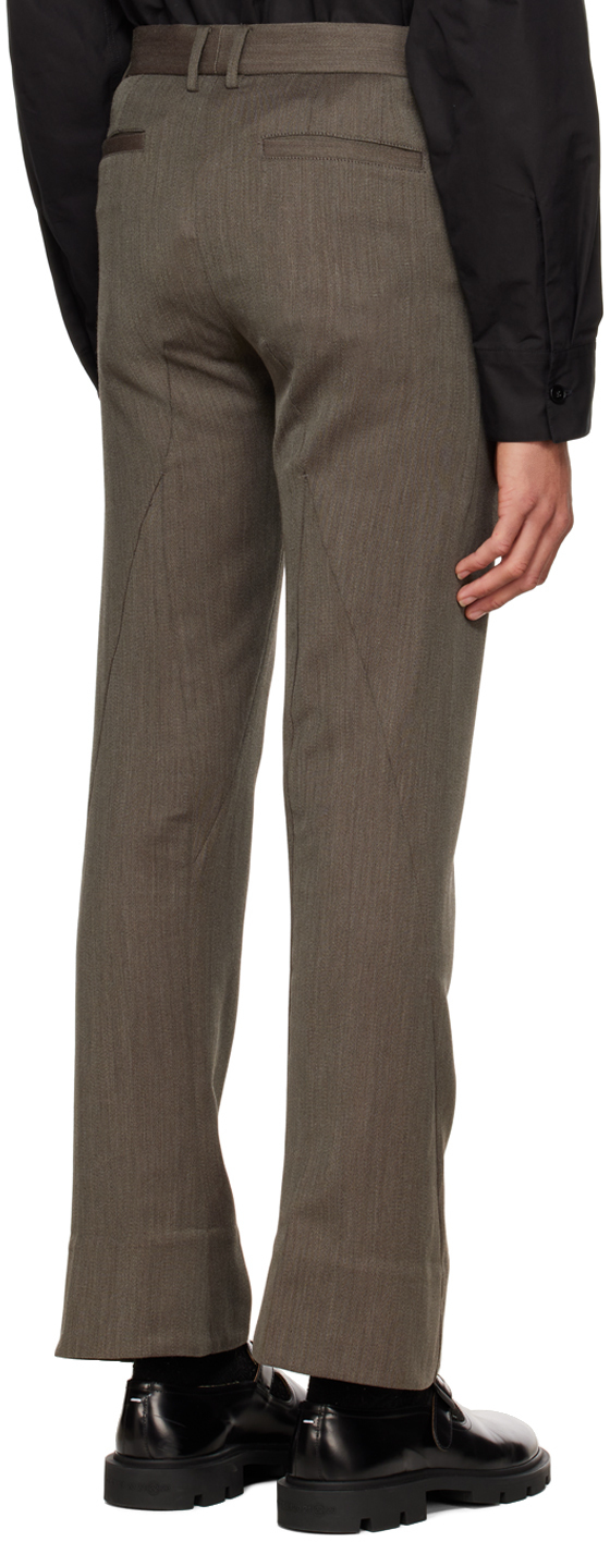 Cornerstone Brown Bell-Bottom Trousers Cornerstone