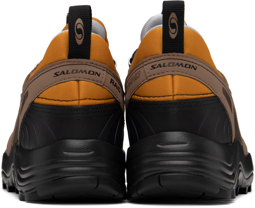 Salomon Brown & Orange Raid Wind 75th Sneakers Salomon
