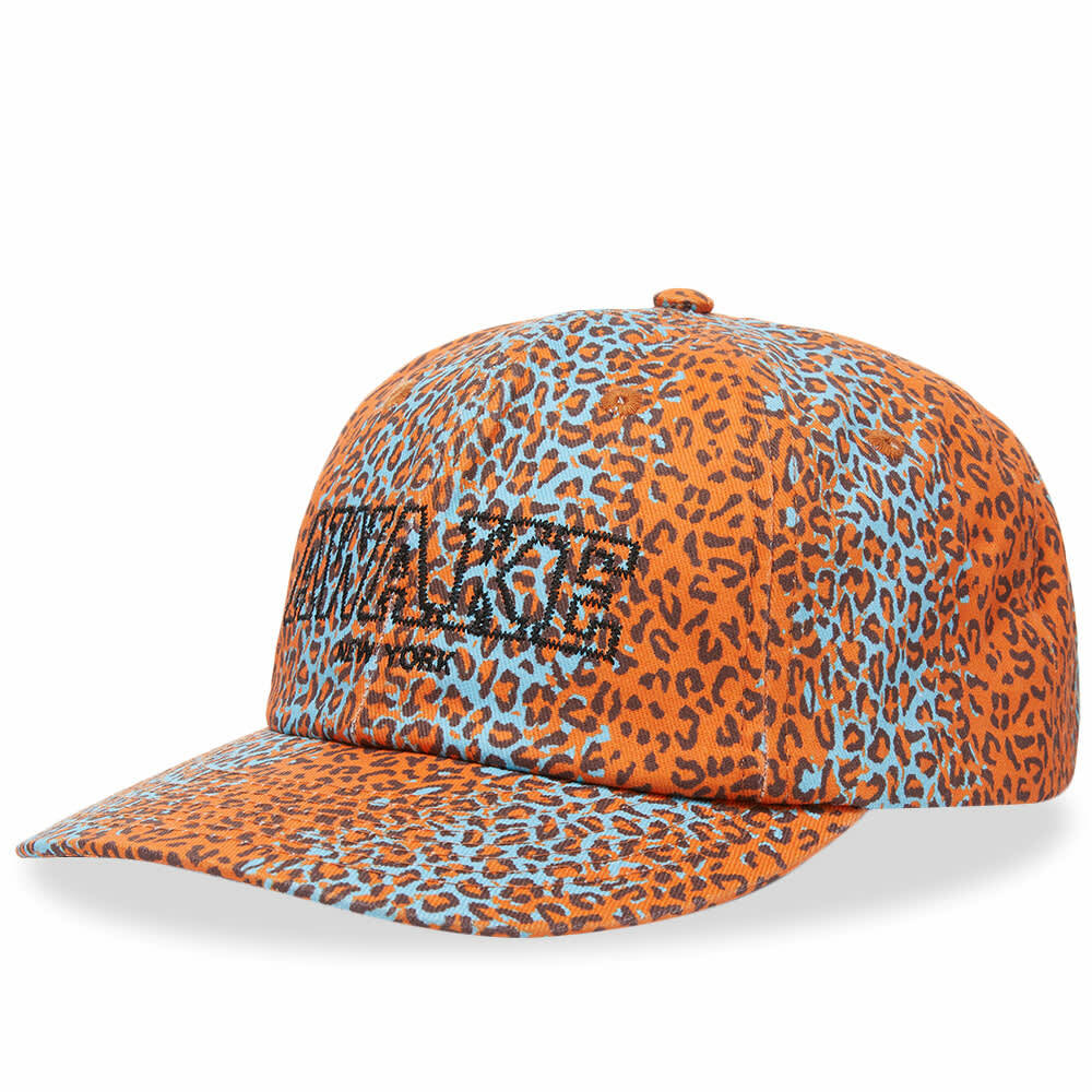 Awake NY Men's Military Logo 6 Panel Cap in Leopard Awake NY