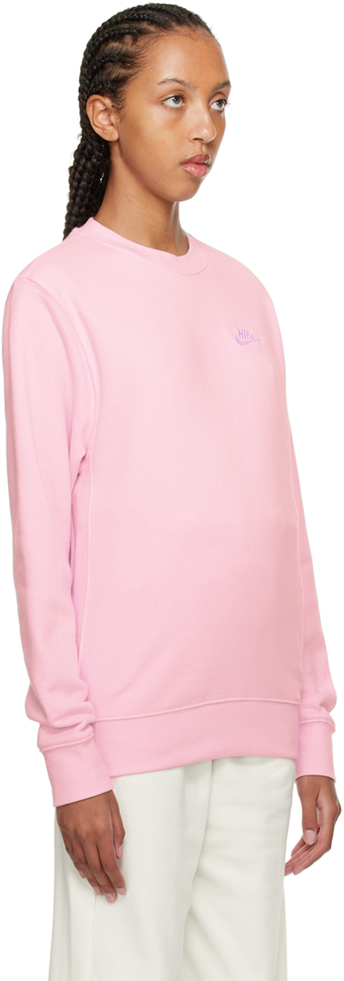 Nike Pink Sportswear Club Sweatshirt Nike