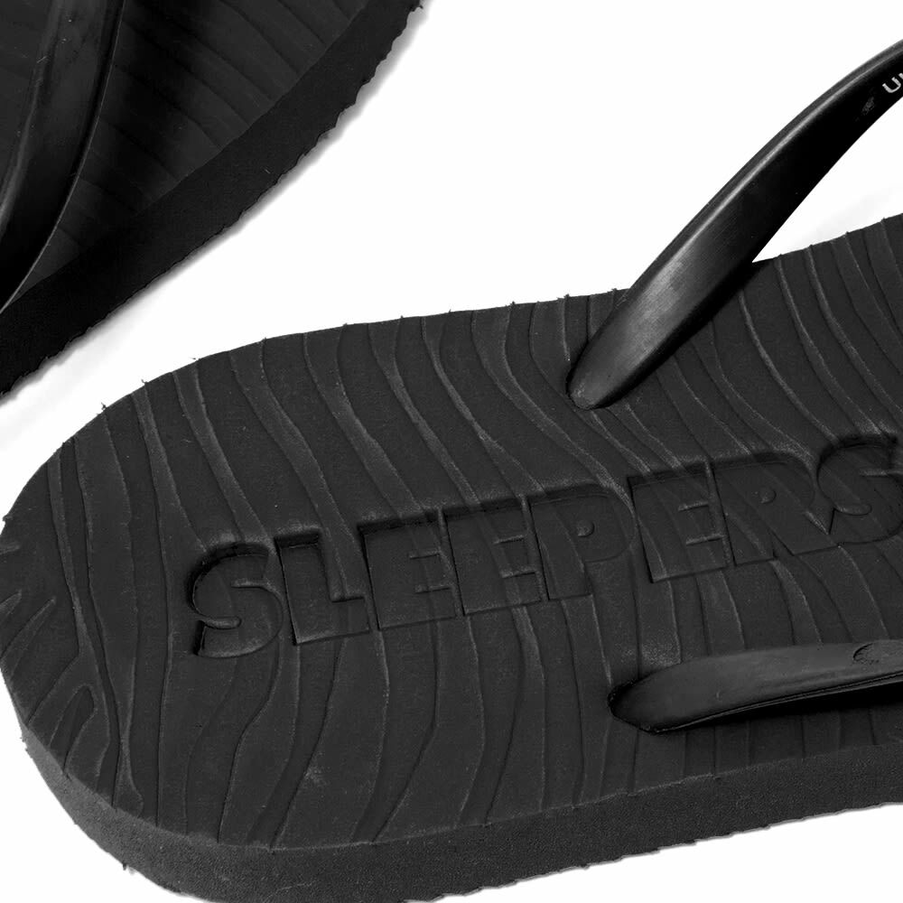 Sleepers Tapered Signature Flip Flop in Black Sleepers