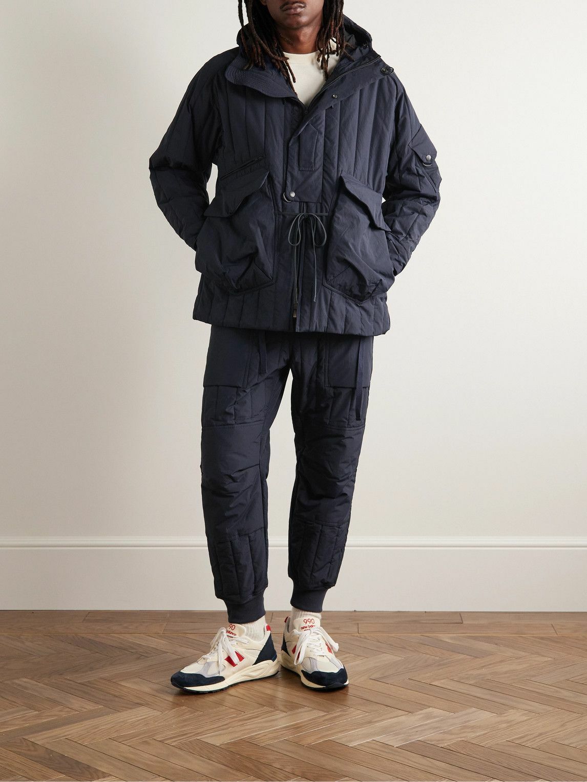 Norbit by Hiroshi Nozawa - Nylon and Cotton-Blend Hooded Jacket - Blue ...