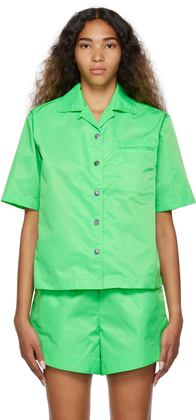 REMAIN Birger Christensen Green Storm Shirt