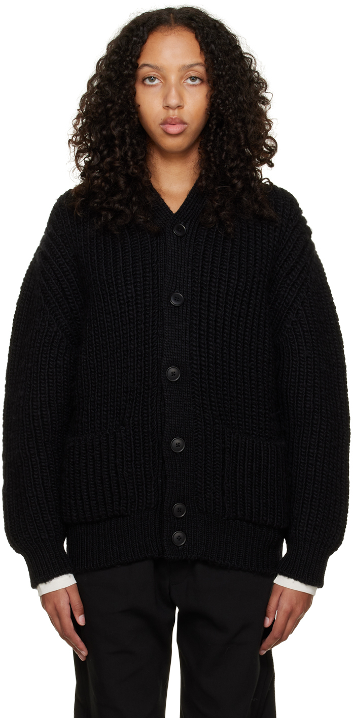 Lemaire Black Chunky Cardigan Lemaire