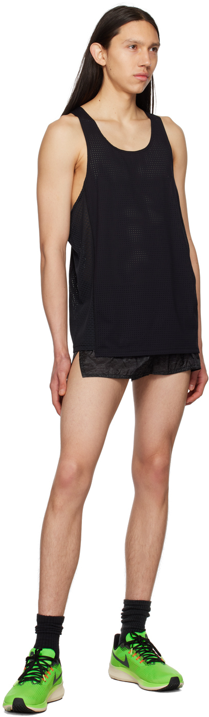 OVER OVER Black Racing Tank Top OVER OVER