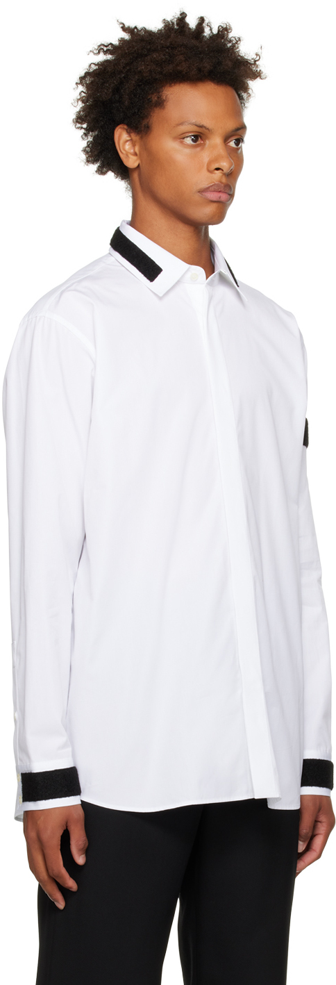 Balmain White Velcro Shirt Balmain
