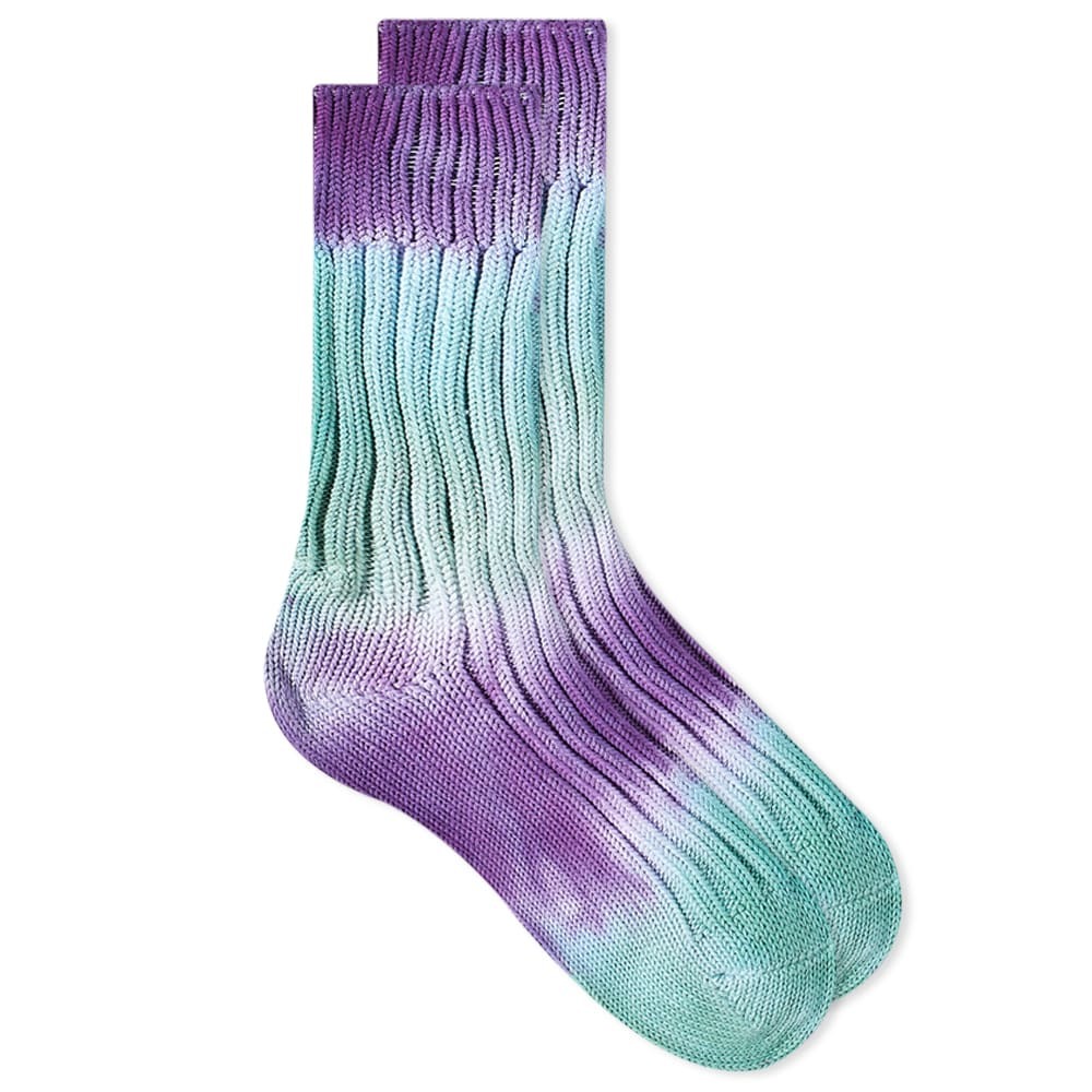 decka x Stain Shade Heavyweight Sock in Emerald Plum decka
