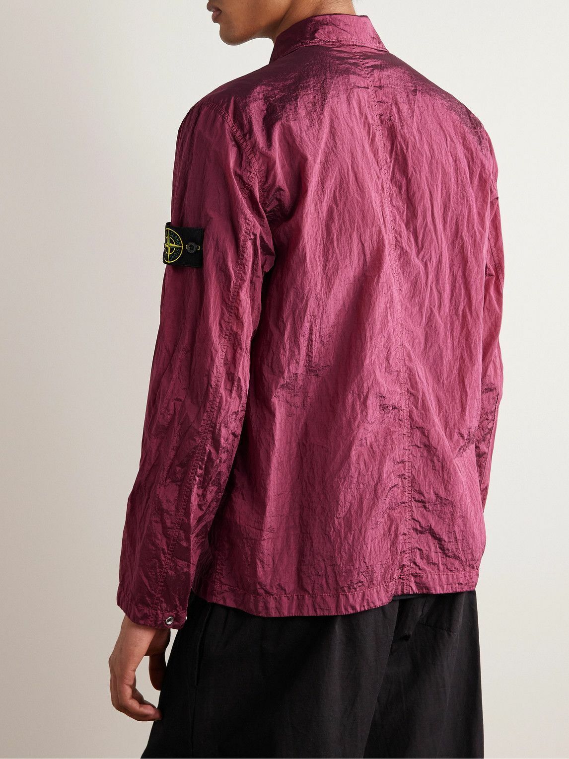 Stone Island - Logo-Appliquéd Nylon Metal Jacket - Pink Stone Island