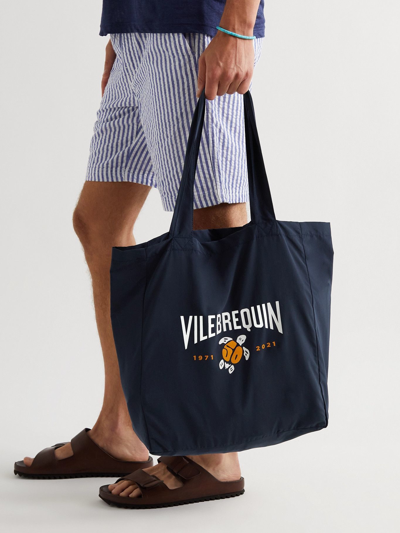 Vilebrequin - Logo-Print Canvas Tote Bag Vilebrequin