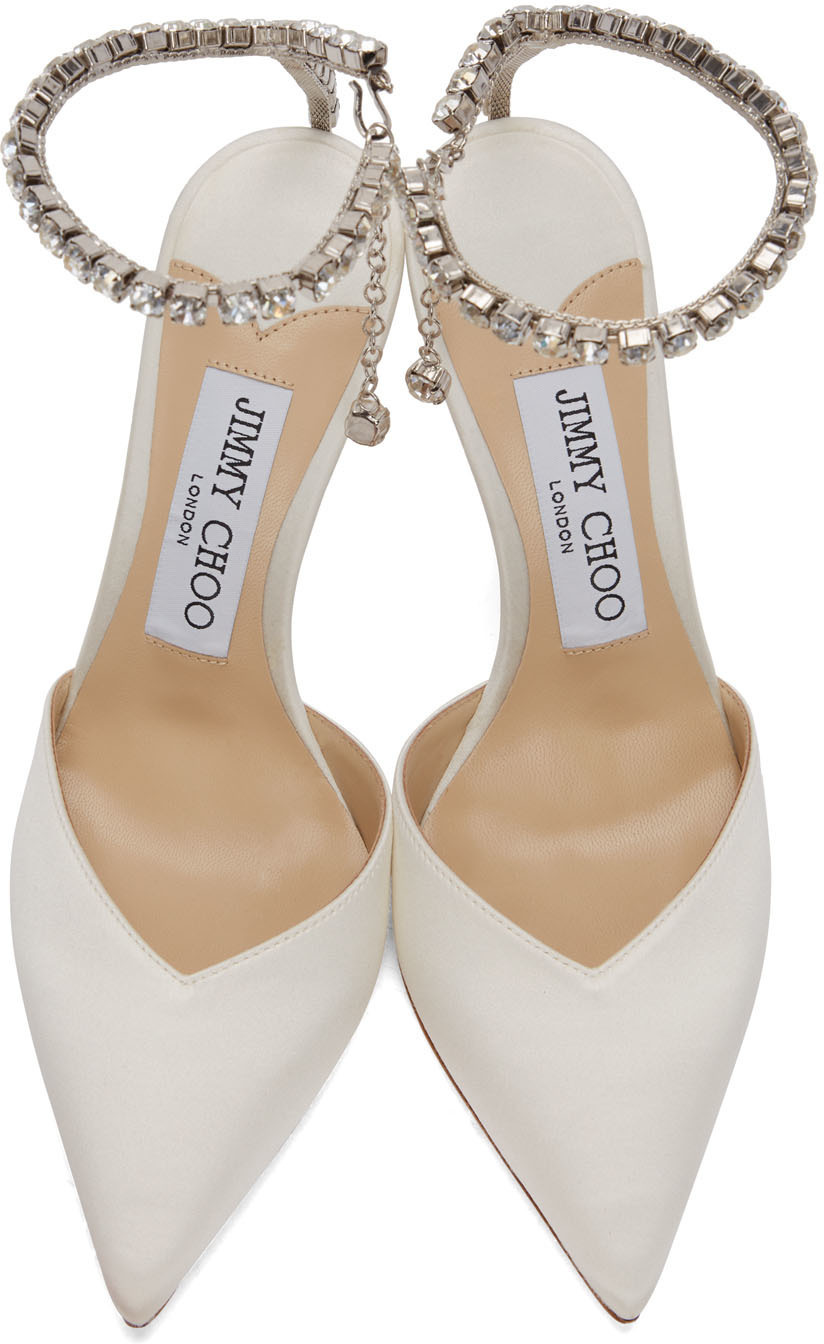 Jimmy Choo Off-White Saeda 100 Heels Jimmy Choo