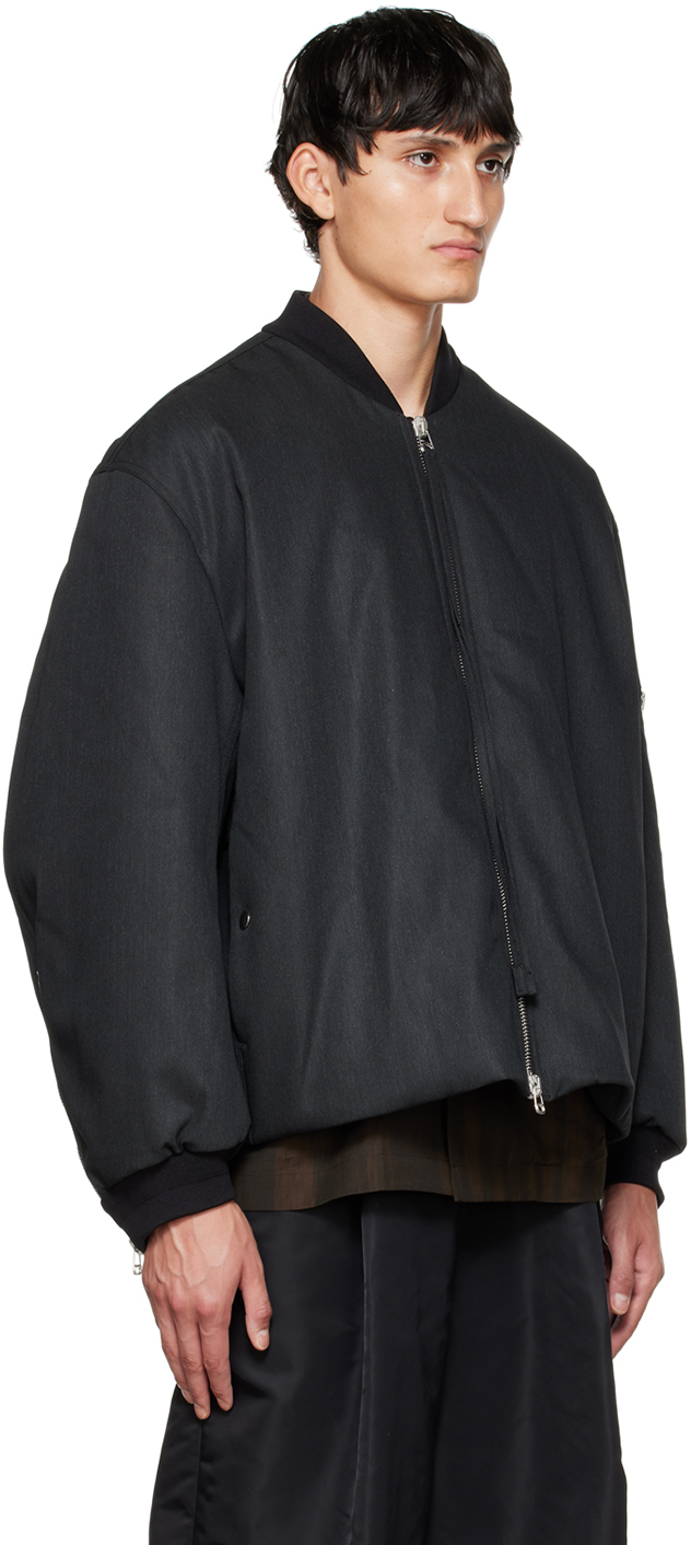 OAMC Black Vega Insulated Bomber Jacket OAMC