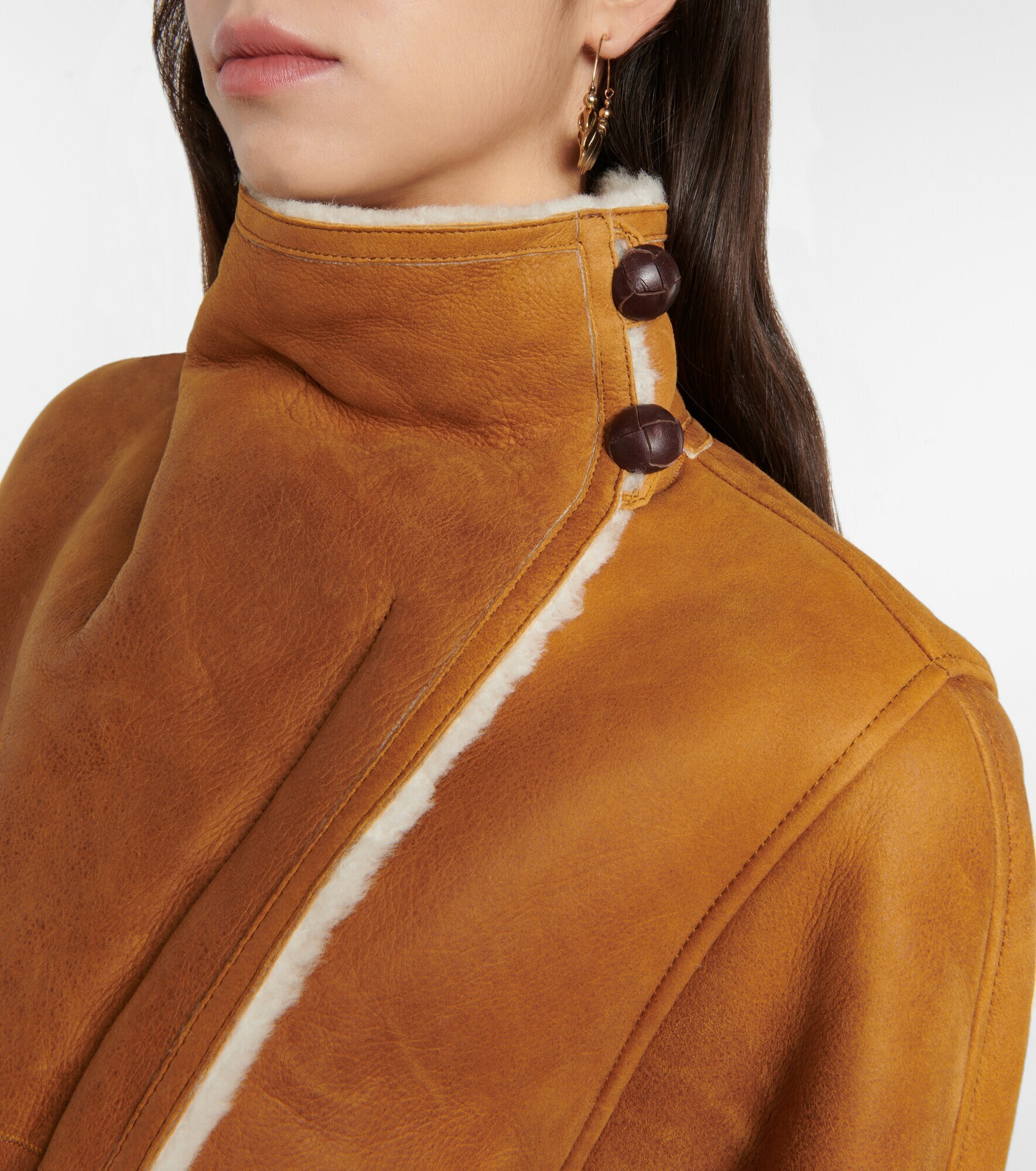 Isabel Marant - Abeliki shearling-lined suede jacket Isabel Marant