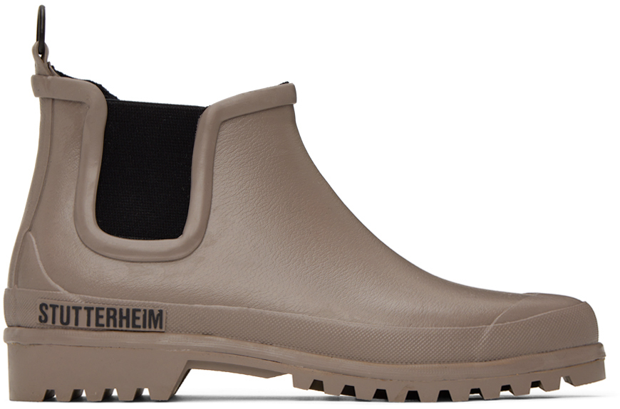 Stutterheim Gray Rainwalker Chelsea Boots Stutterheim