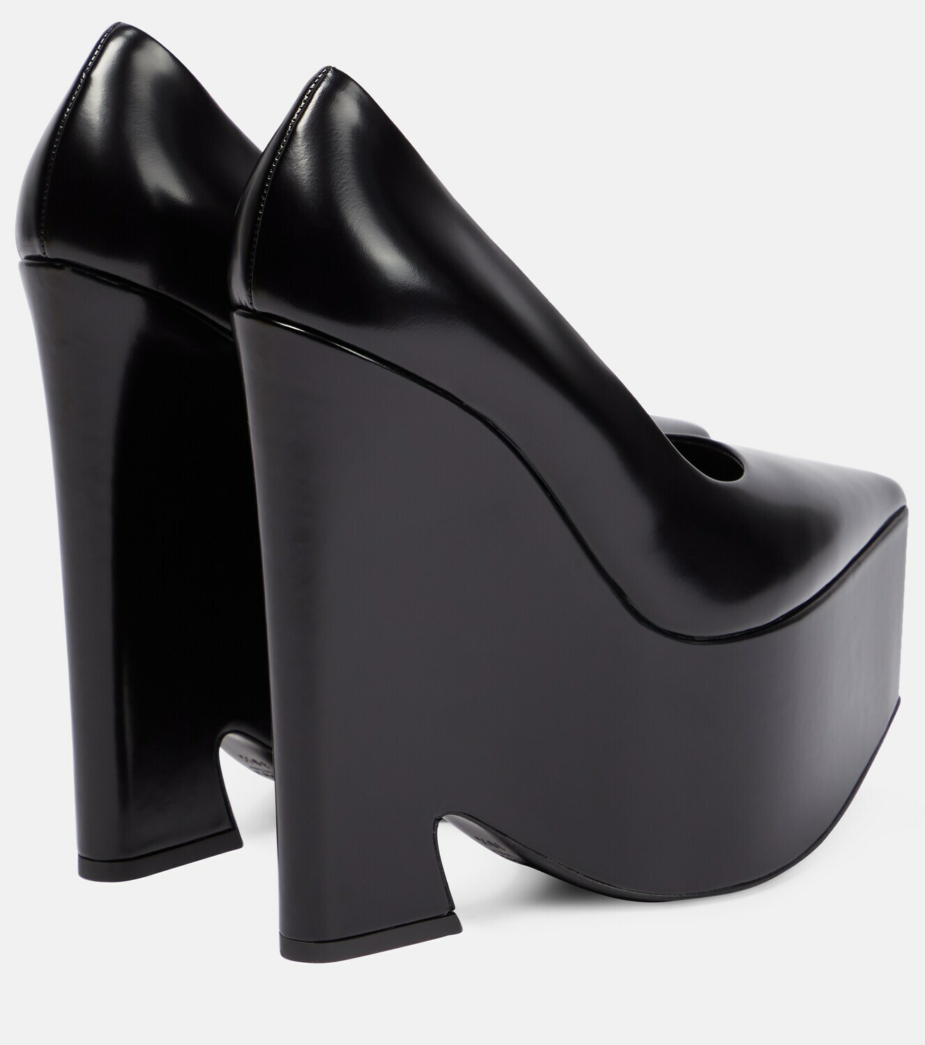Versace - Tempest leather platform pumps Versace