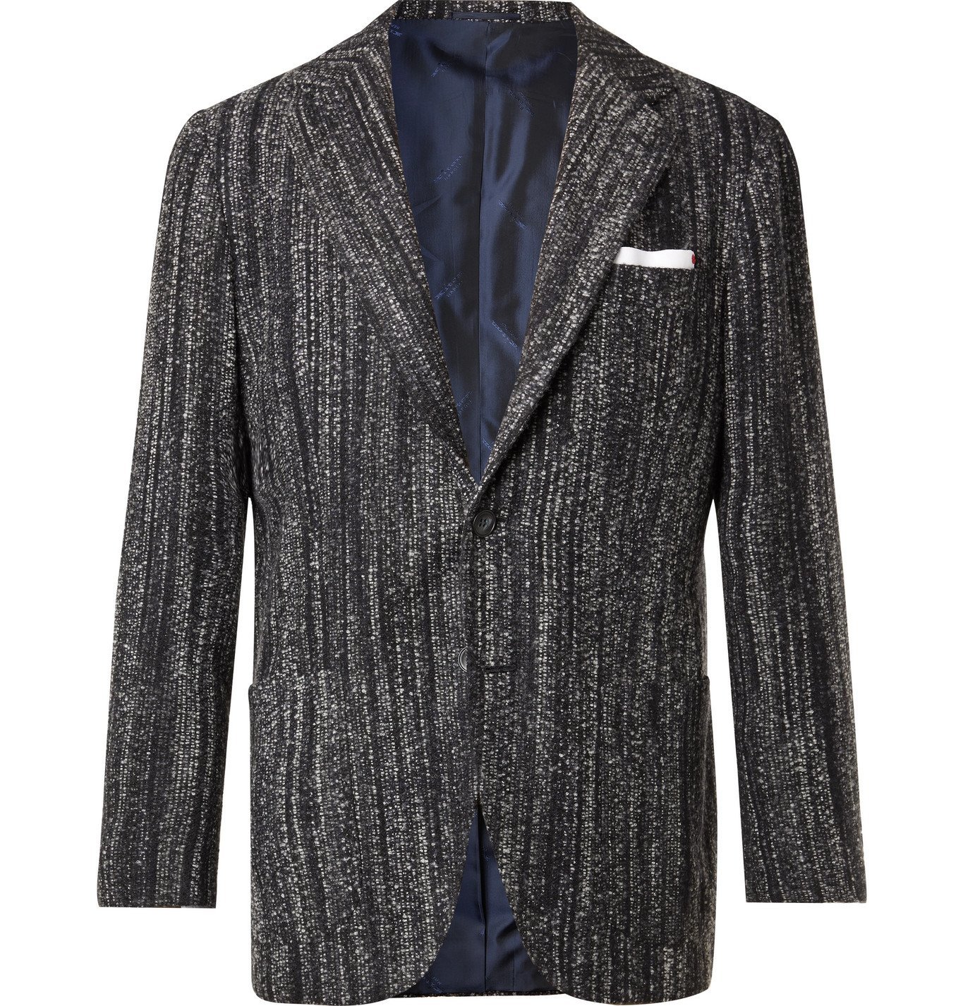 Kiton - Cashmere and Silk-Blend Bouclé Blazer - Black Kiton
