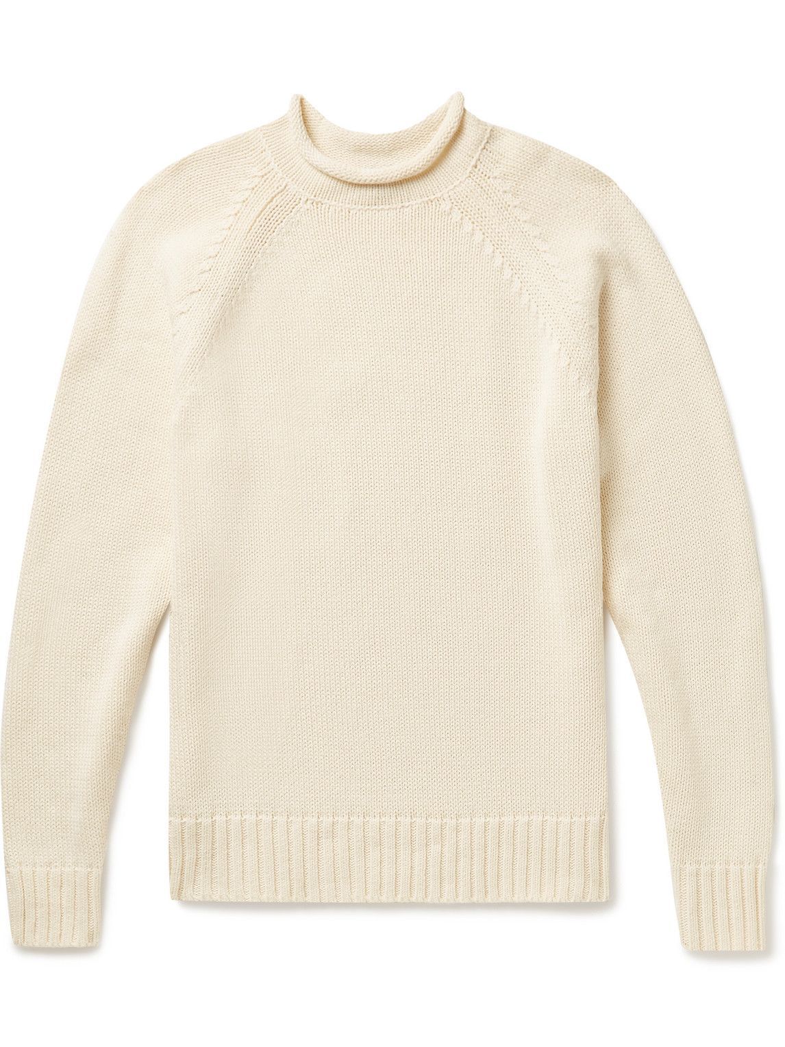 Alex Mill - Alex Cotton Mock-Neck Sweater - Neutrals Alex Mill