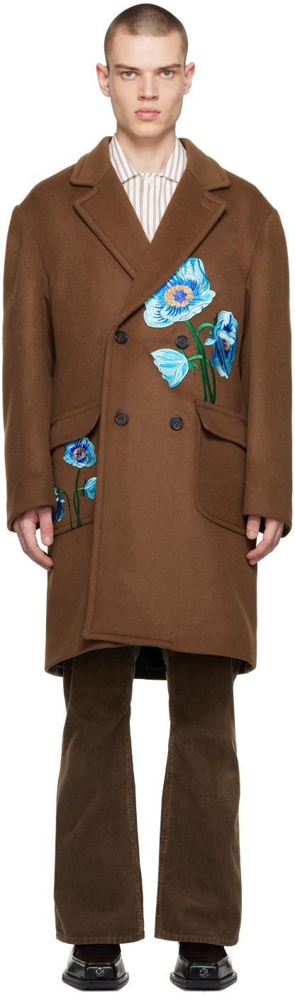 Awake NY Brown Oversized Coat Awake NY
