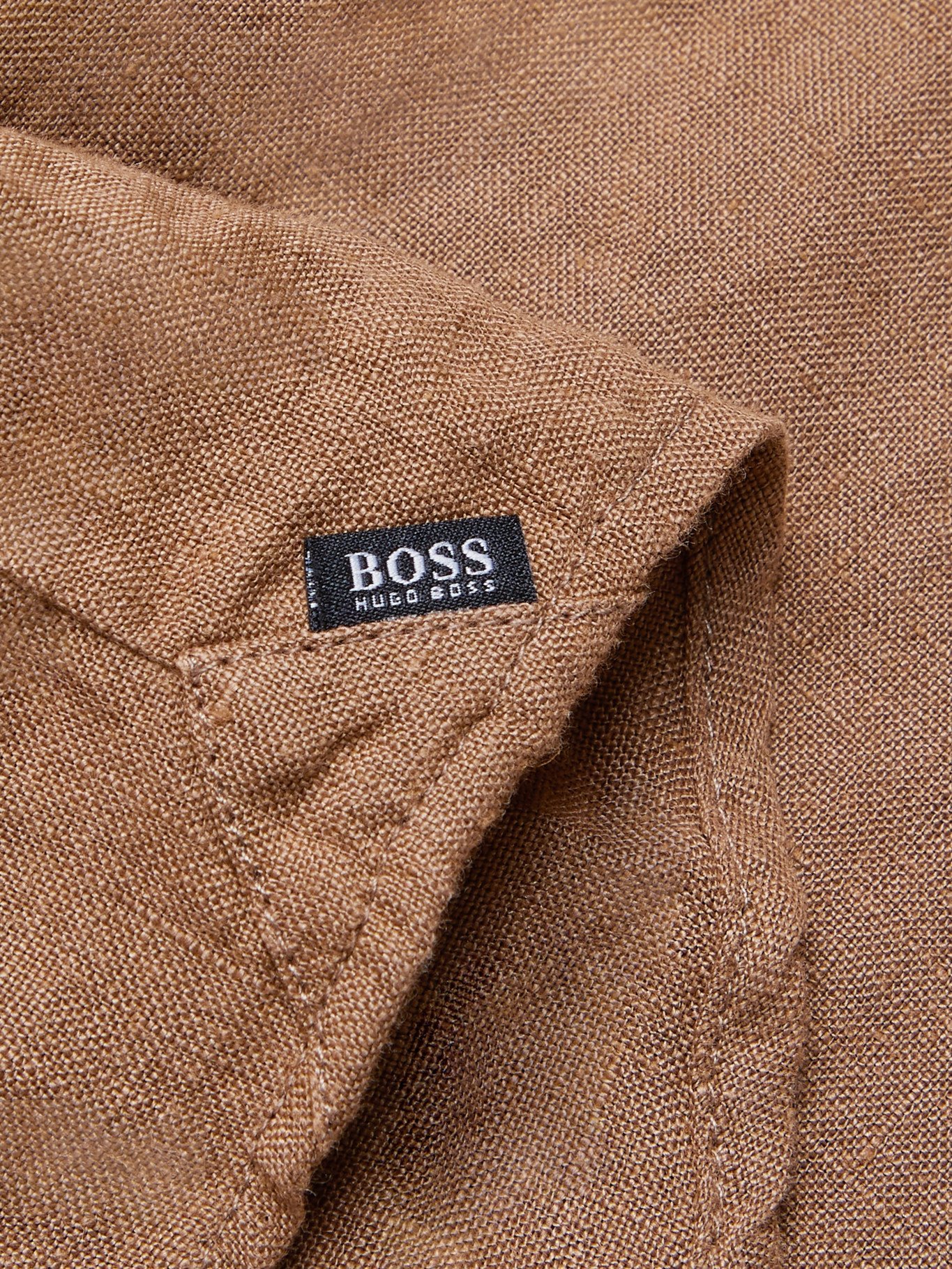 HUGO BOSS - Linen Shirt - Neutrals Hugo Boss