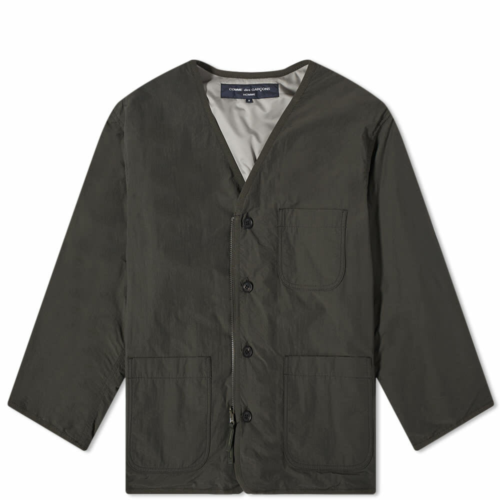 Comme des Garçons Homme Men's Reversible Zip Liner Jacket in Khaki/Grey ...