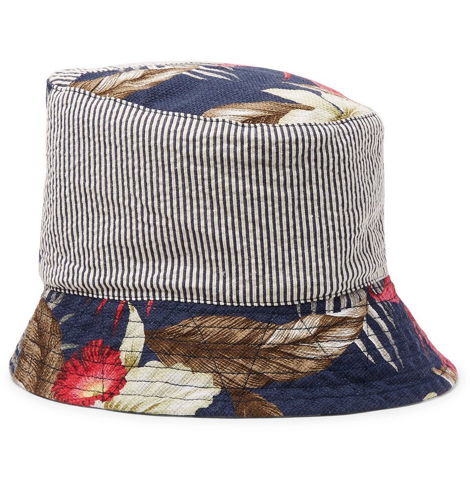 Engineered Garments - Patchwork Printed Cotton Bucket Hat - Multi ...