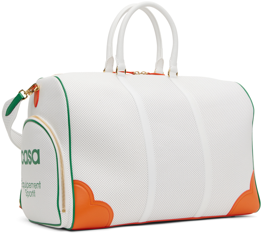 Casablanca White Weekender Duffle Bag Casablanca