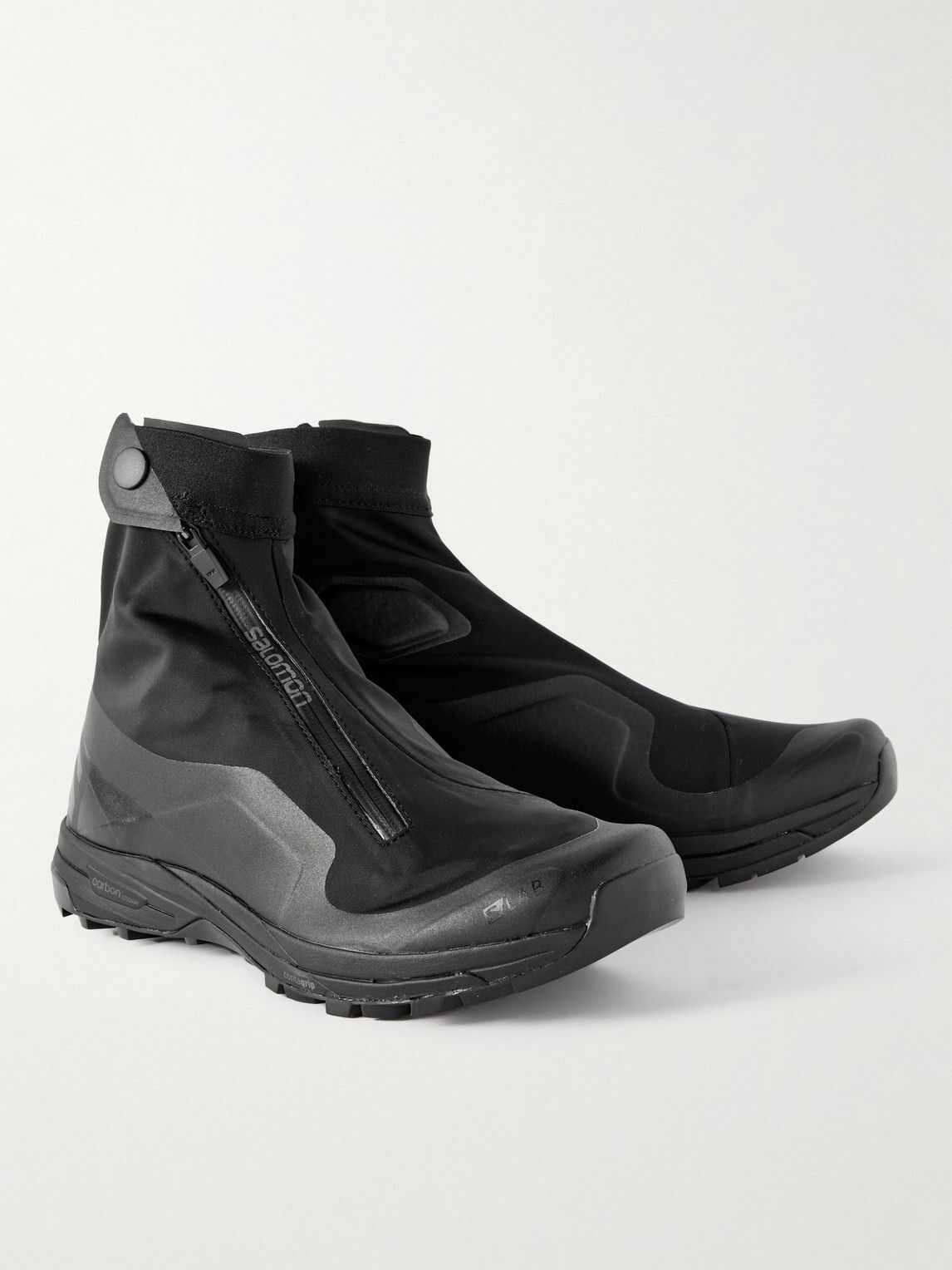 Salomon - Xa Alpine 2 Advanced Neoprene-Trimmed Shell Sneakers - Black ...