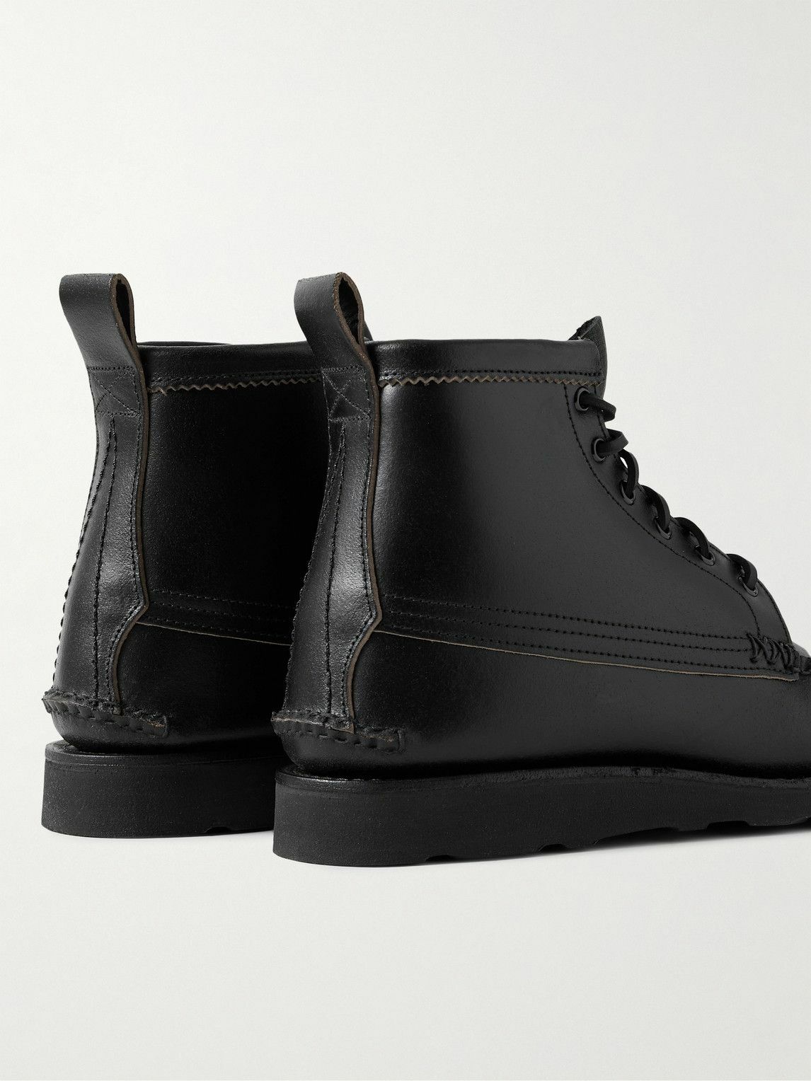 Yuketen - Maine Guide 6 Eye Leather Boots - Black Yuketen
