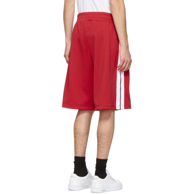 Palm Angels Red Track Shorts Palm Angels
