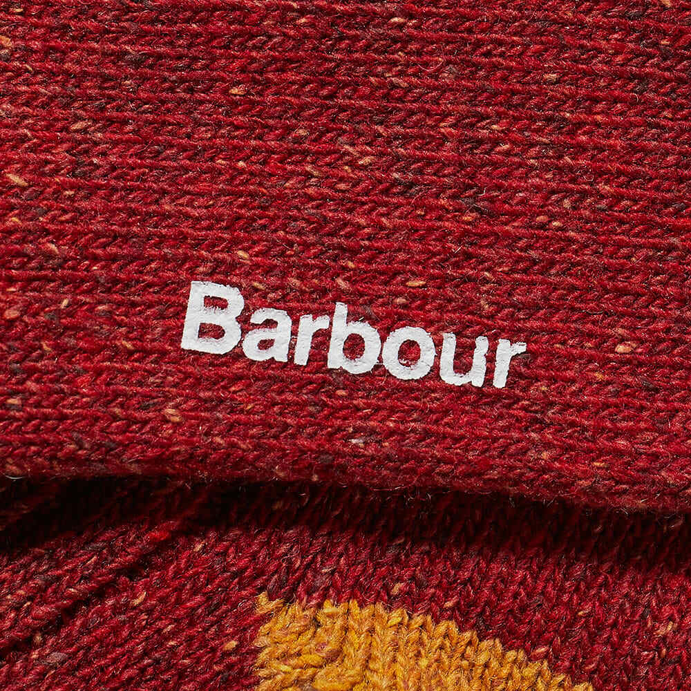 Barbour Men's Houghton Sock in Red/Yellow Barbour