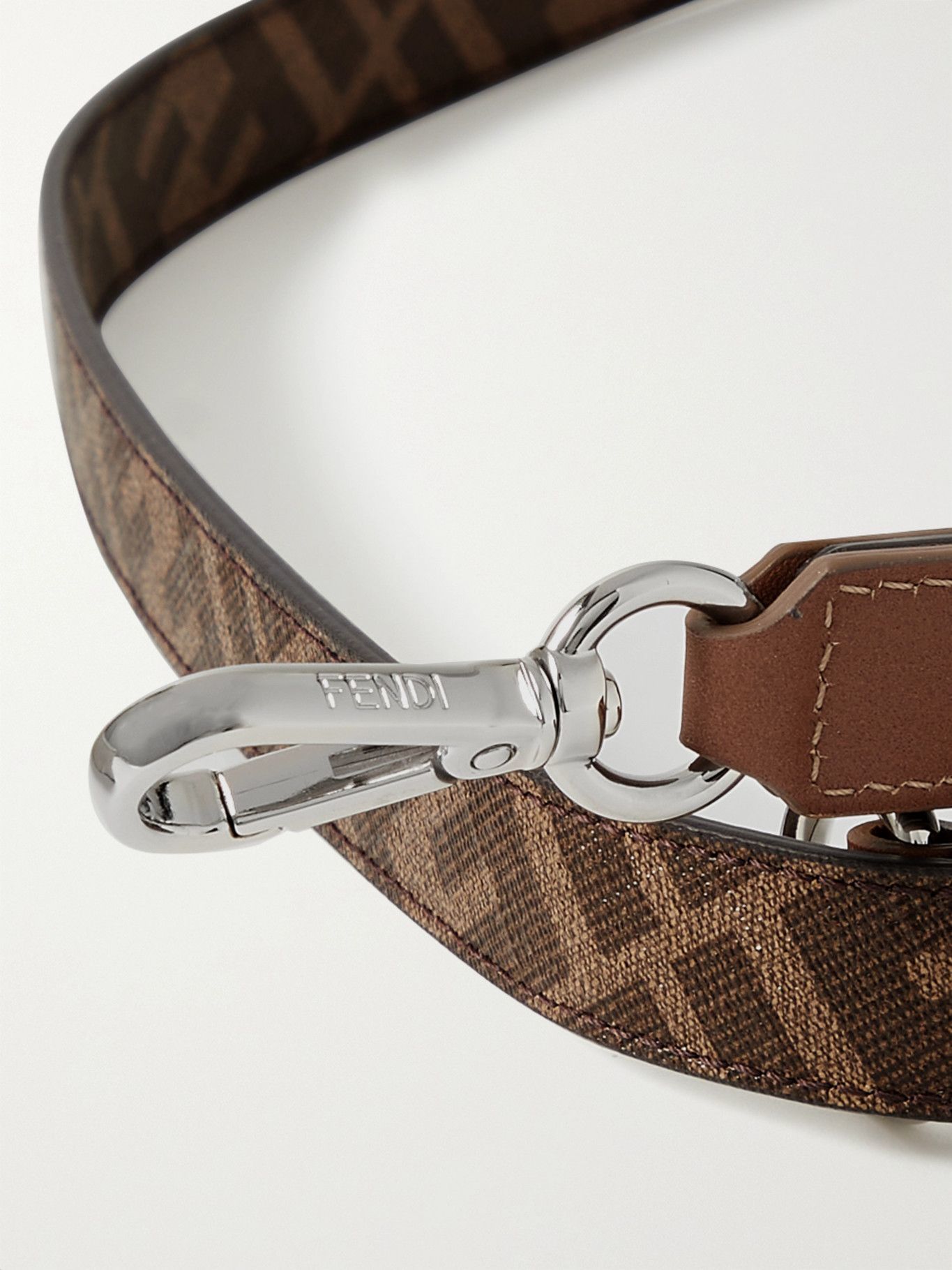 FENDI - Logo-Print Coated-Canvas Dog Leash Fendi