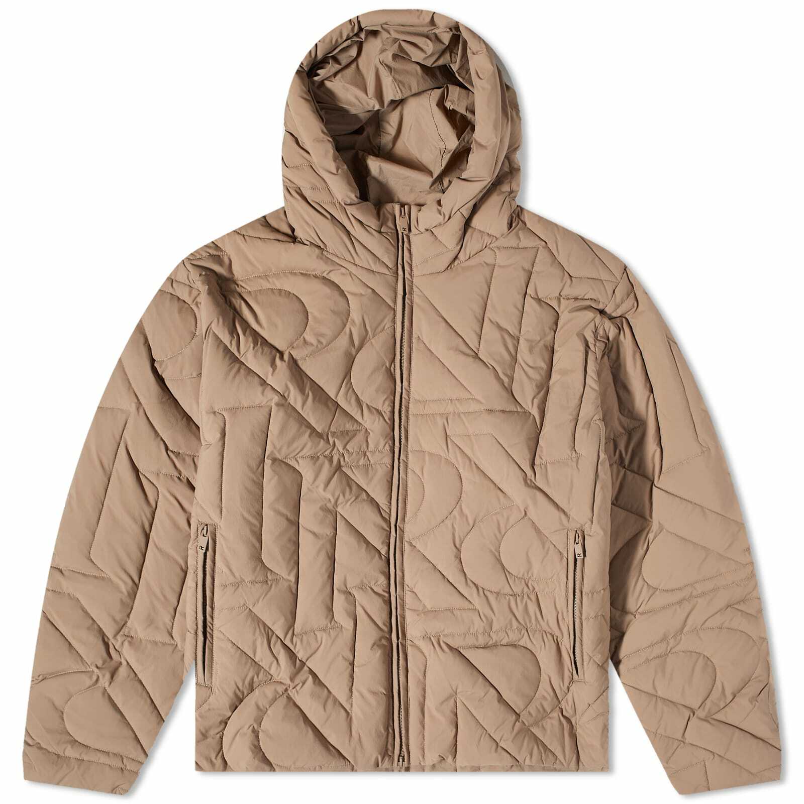 Represent Men's Initial Lightweight Hooded Jacket in Mushroom Represent