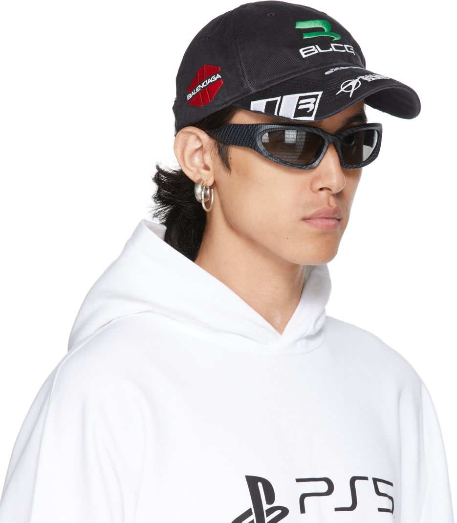 Balenciaga Black Gamer Cap Balenciaga