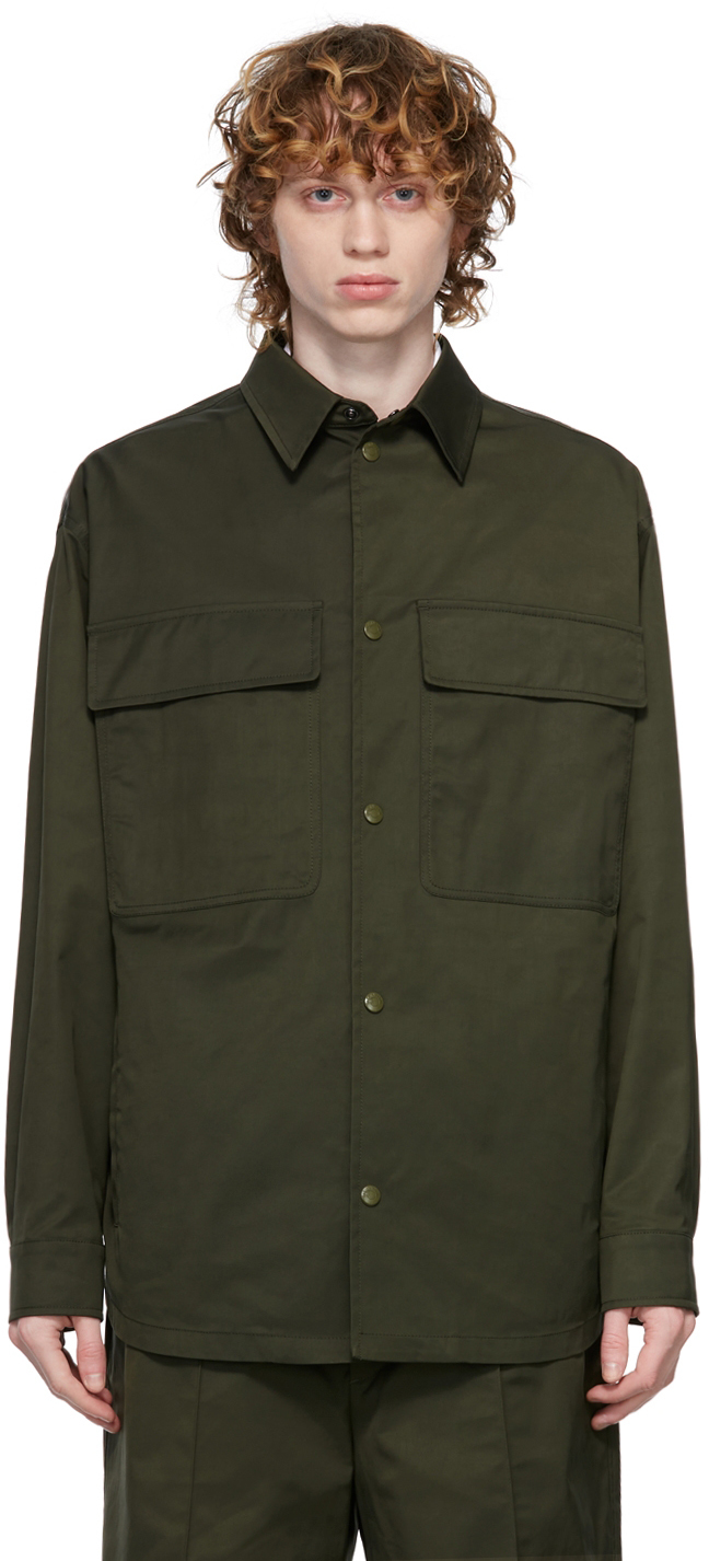 Valentino Khaki VLTN Tag Jacket Valentino