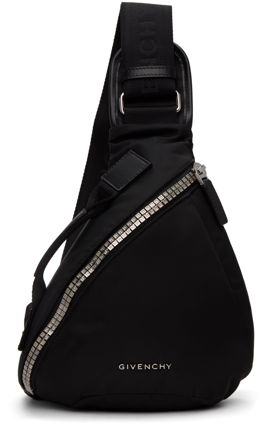 Givenchy Black Small G-Zip Triangle Bag Givenchy