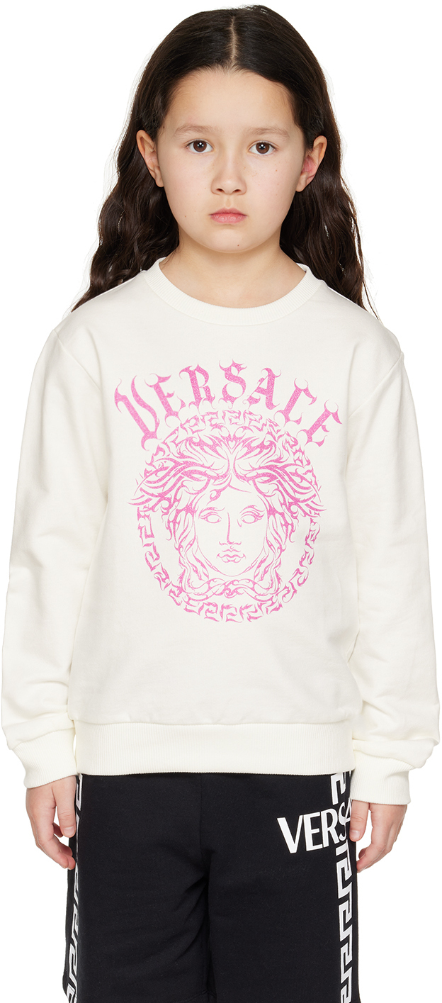 Versace Kids White Medusa Sweatshirt Versace