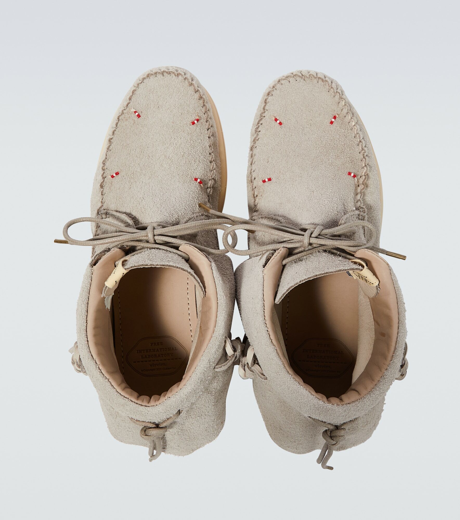 Visvim - FBT fringed suede moccasins Visvim