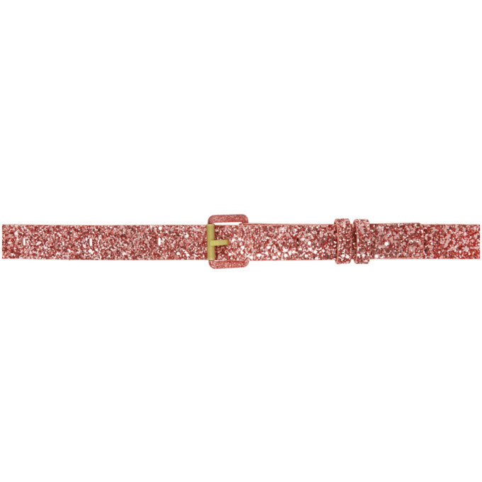 Marc Jacobs Pink Glittered Belt Marc Jacobs